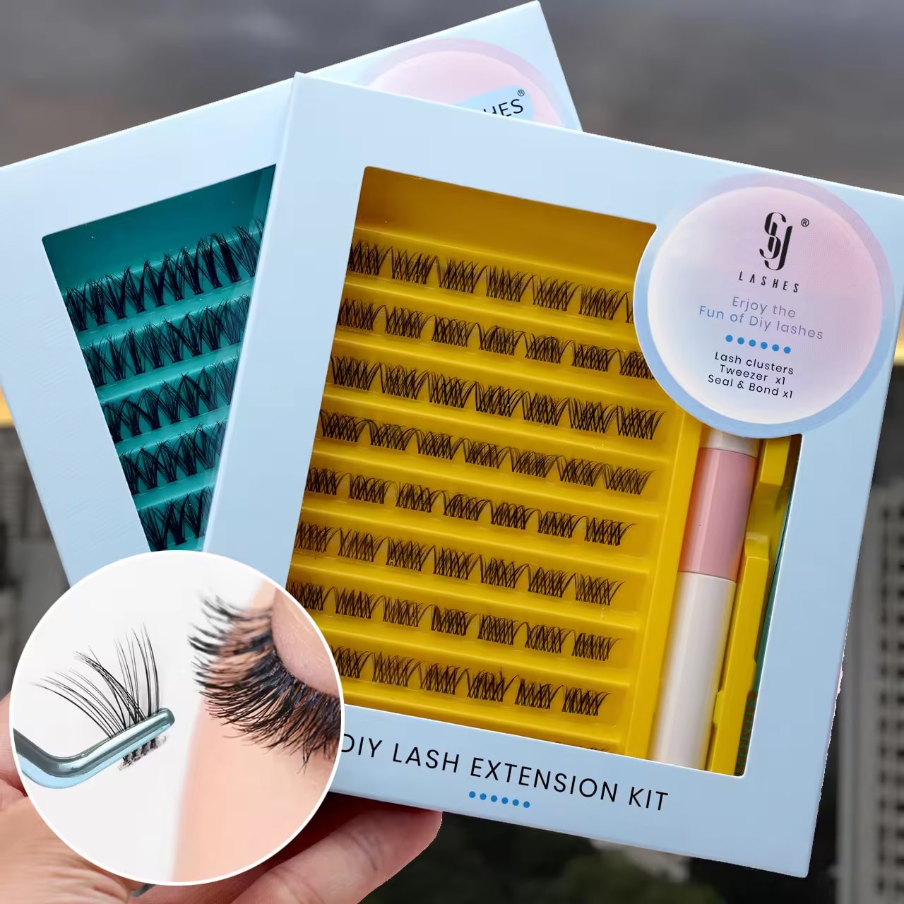 cluster lash extensions - SY Lashes-Eyelash Factory-private label-OEM-lash cluster